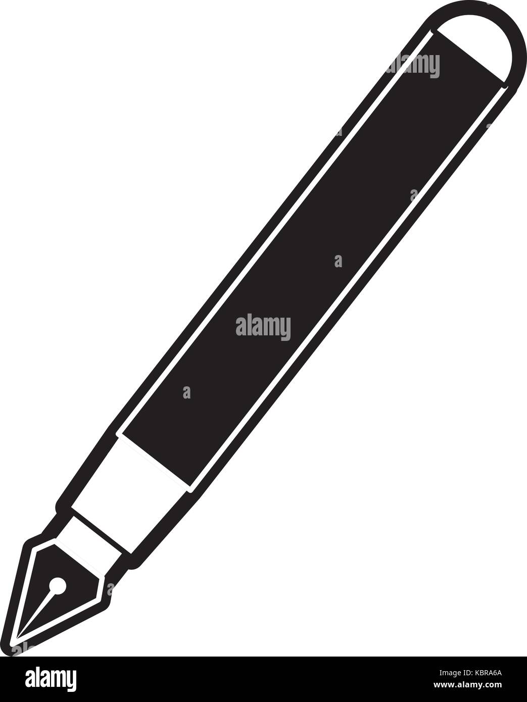 pen icon over white background vector illustration Stock Vector Image ...