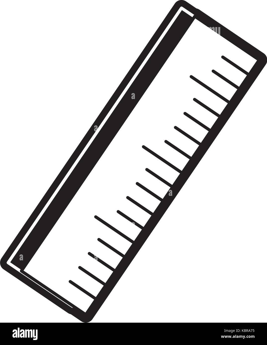 ruler icon over white background vector illustration Stock Vector Image ...