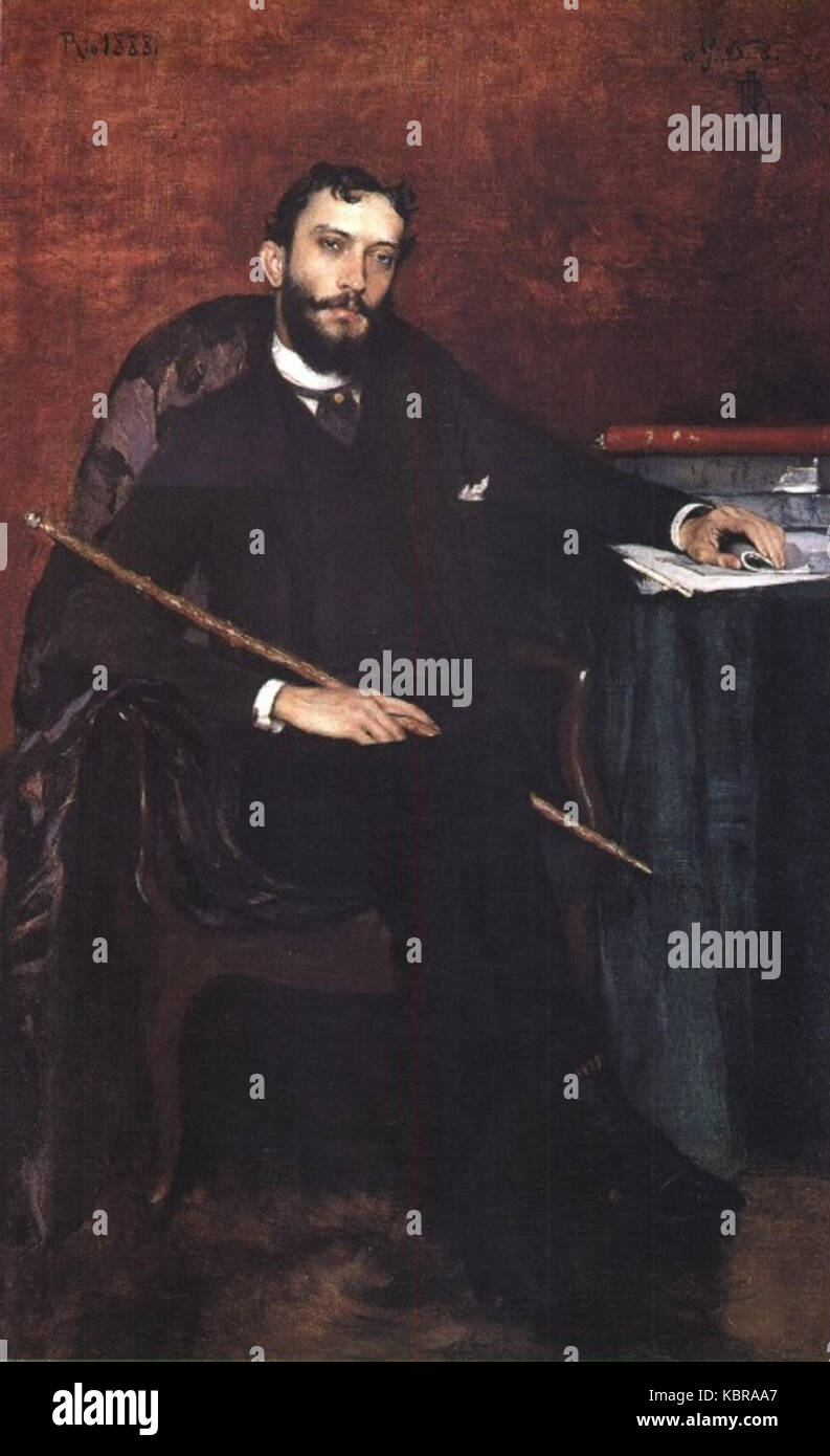 Rodolfo Amoedo Retrato de Gonzaga Duque Stock Photo - Alamy