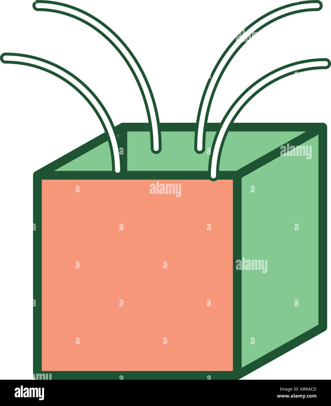 carton box icon over white background vector illustration Stock Vector ...