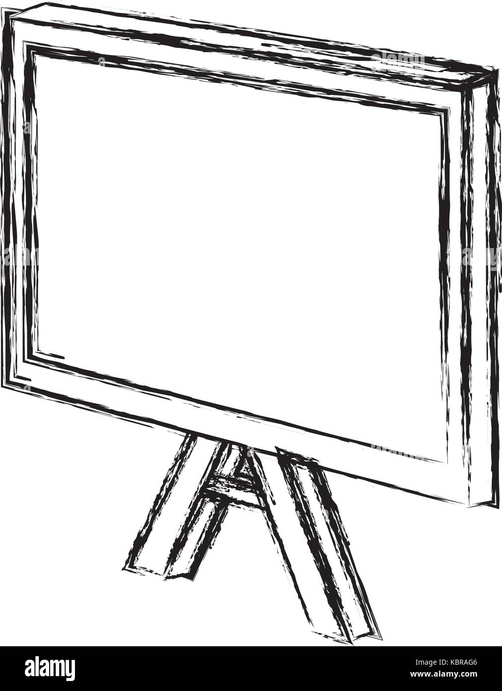 presentation board icon over white background vector illustration Stock ...