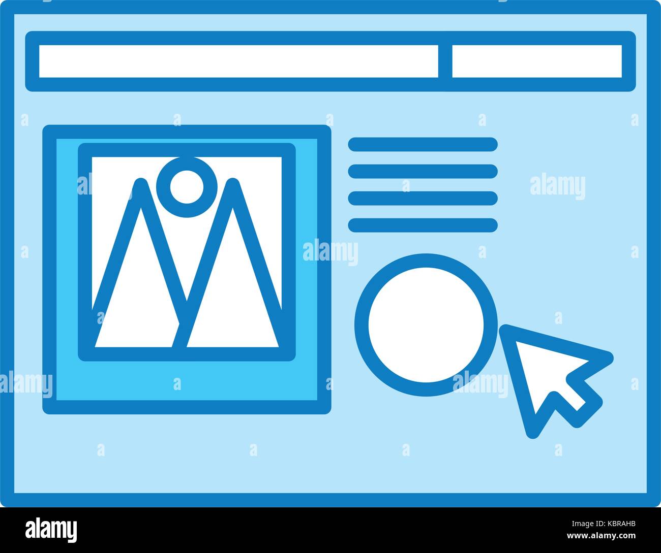 web page icon over white background vector illustration Stock Vector Image & Art - Alamy