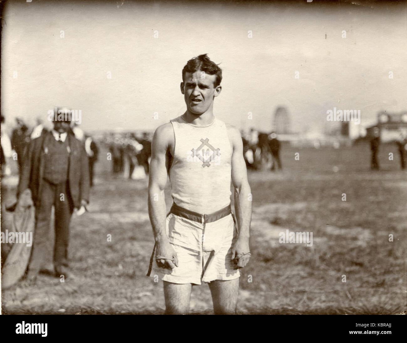 1904 Olympics Archie Hahn, Milwaukee Athletic Club, winner of 100 Meter ...