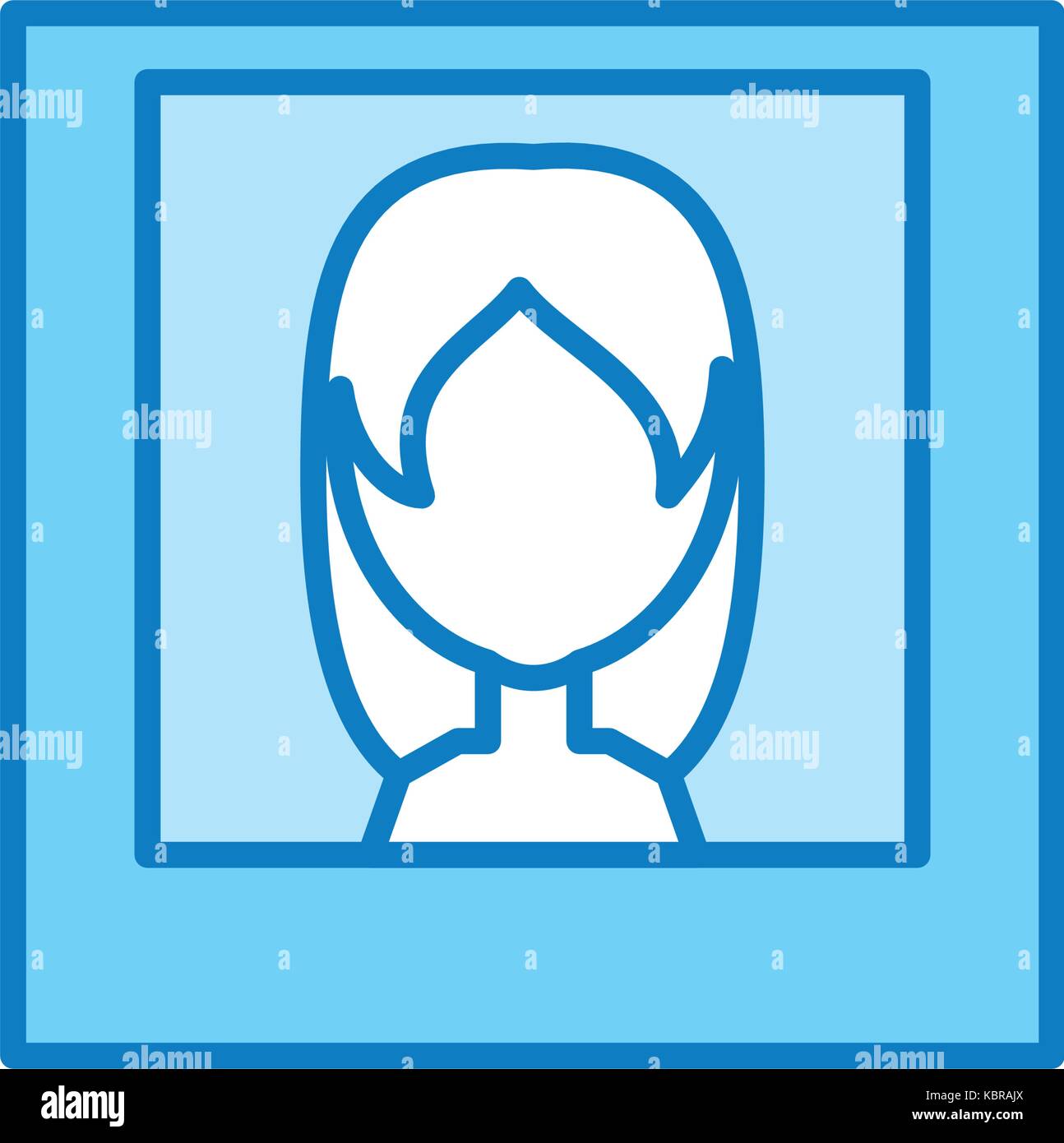 woman picture icon over white background vector illustration Stock ...