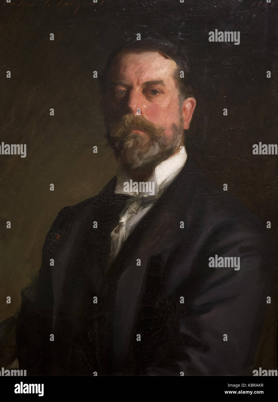 Sargent, John SInger (1856 1925) Self Portrait 1907 b Stock Photo - Alamy