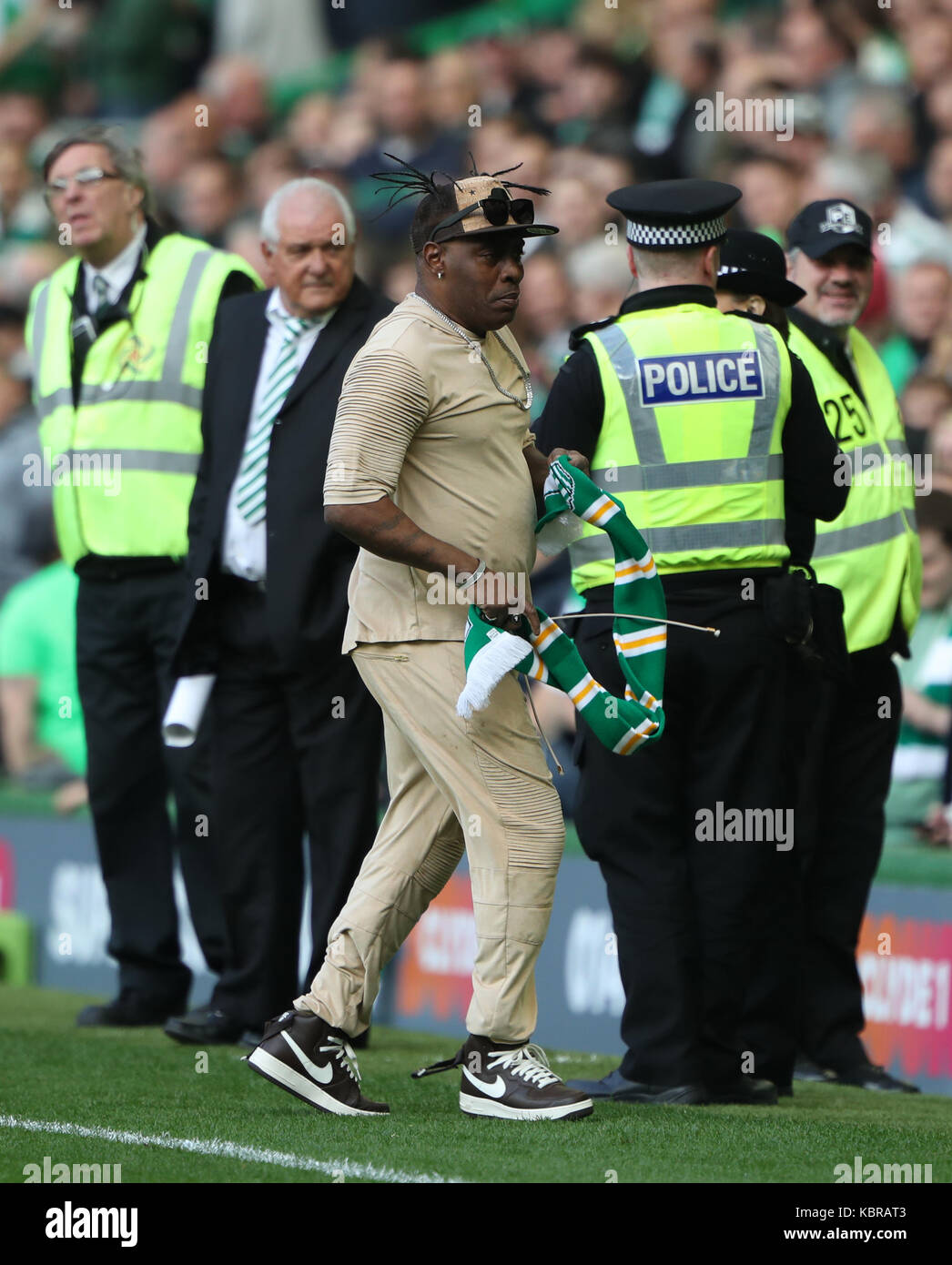 Coolio after making half time draw during the Ladbrokes Scottish ...