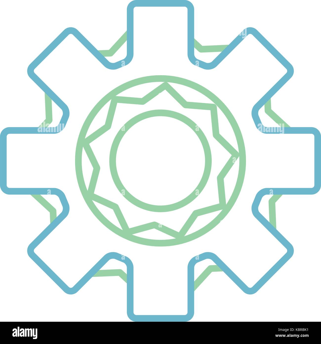gear wheel icon over white background vector illustration Stock Vector ...