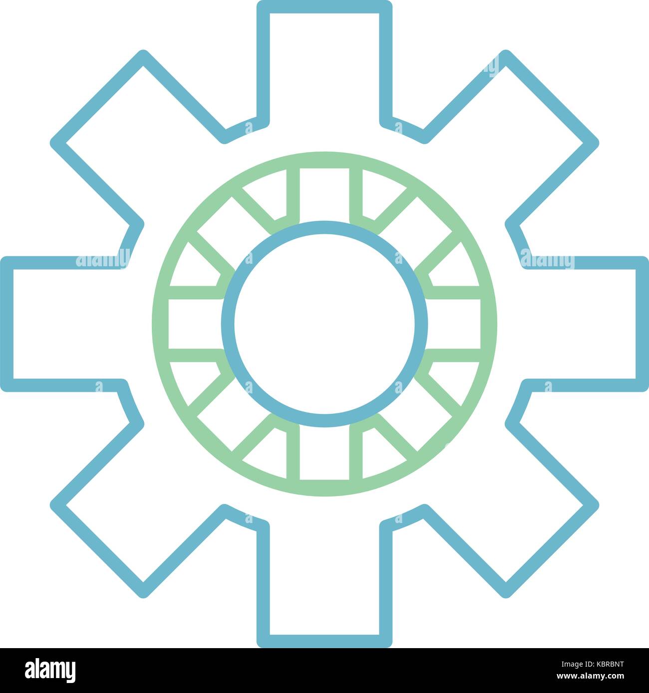 gear wheel icon over white background vector illustration Stock Vector ...