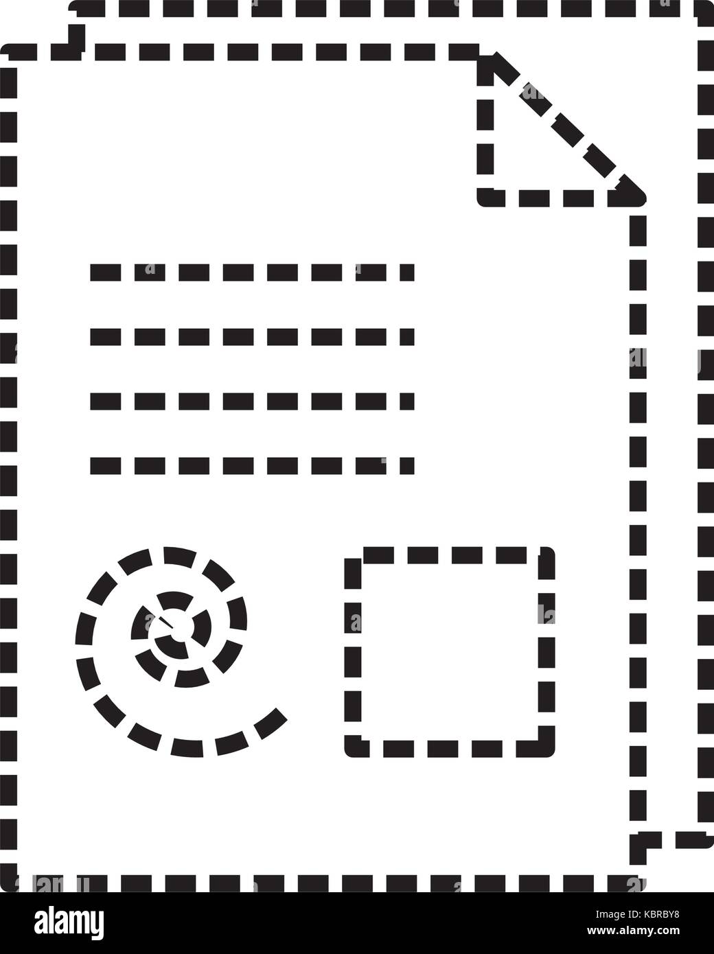 report document icon over white background vector illustration Stock ...