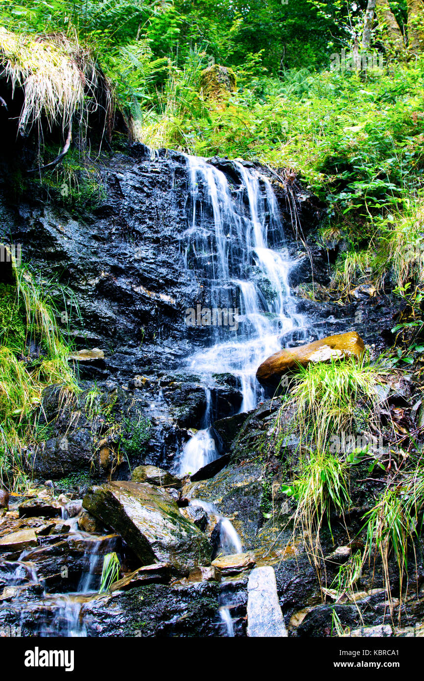 Waterfall in Scottish nature Stock Photo - Alamy