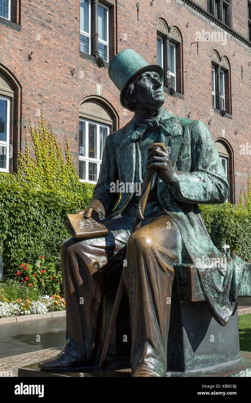 Copenhagen - Denmark. Statue of Hans Christian Andersen - a Danish ...