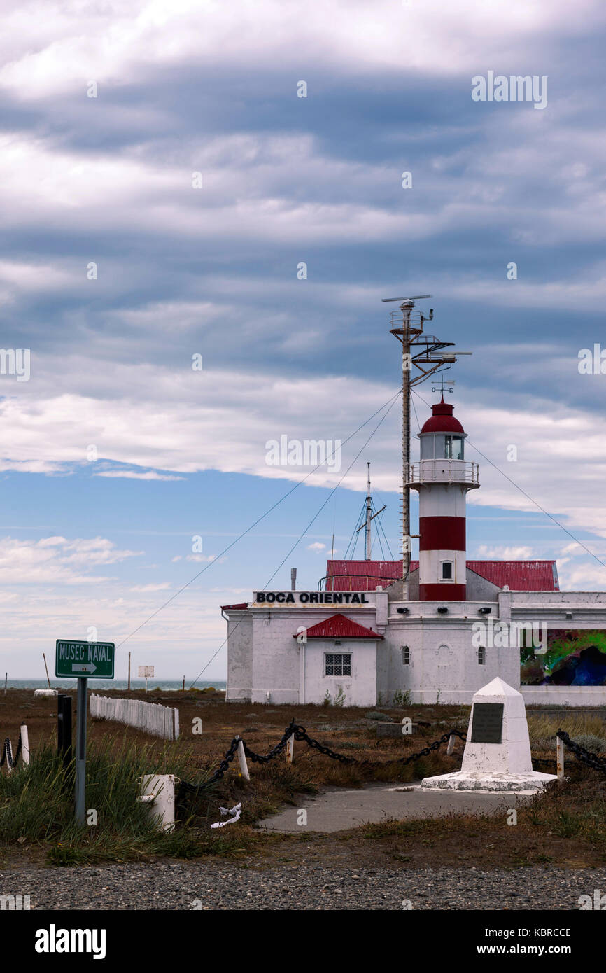 Punta Delgada Lighthouse next to Primera Angostura ferry crossing point ...