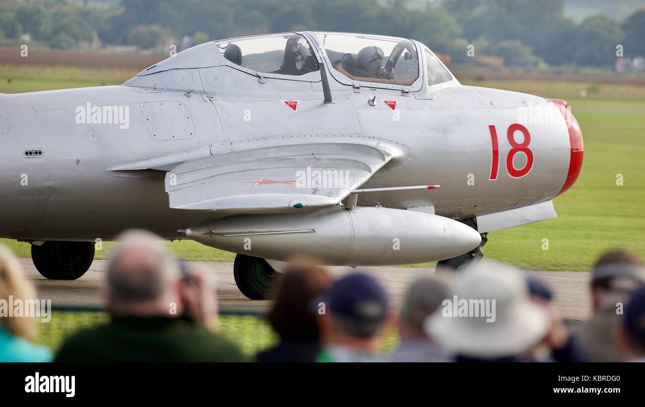 Mikoyan gurevich mig 15 fighter jet in flight hi-res stock photography ...