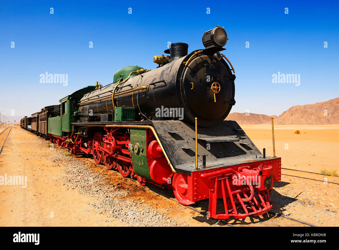 Hijaz Railway, Locomotive, Ad Disa, Wadi Rum Station, Jordan Stock ...
