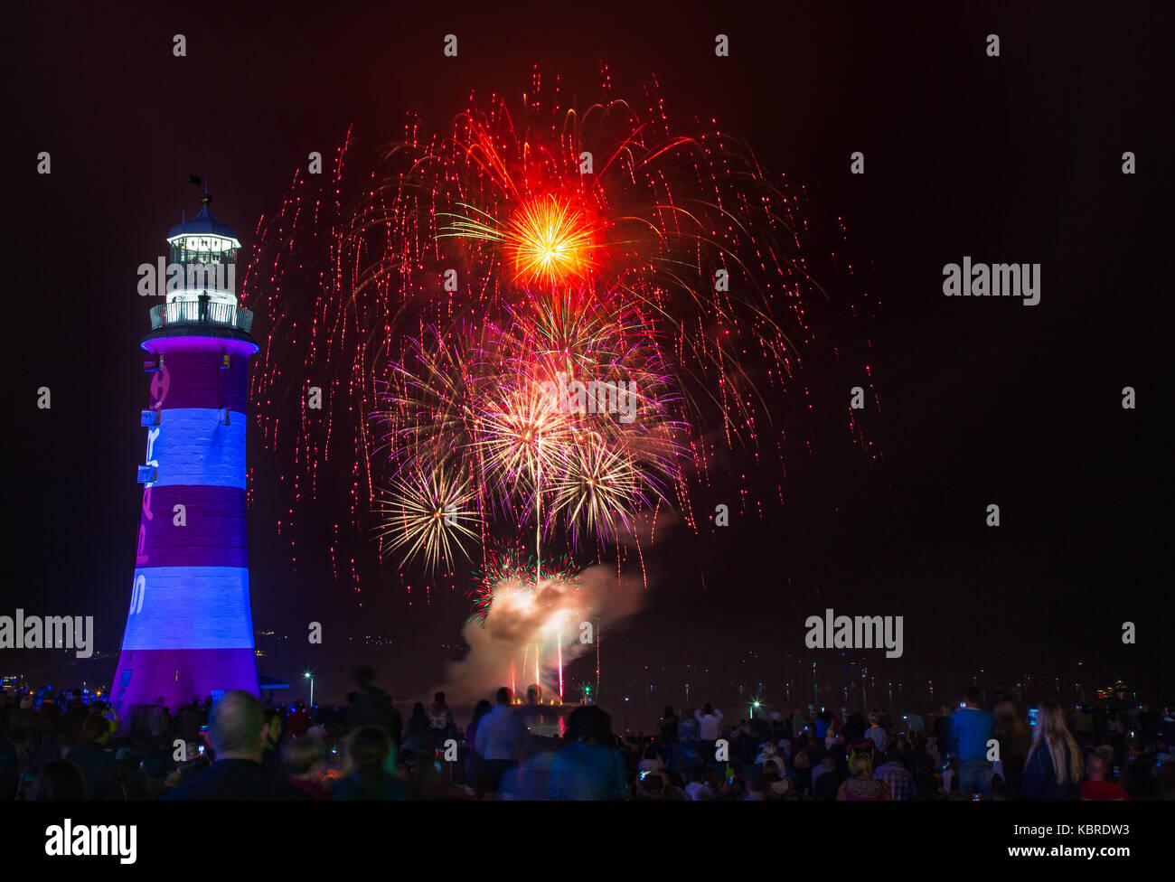 Fireworks display at British Fireworks Championships, Plymouth 2016 ...