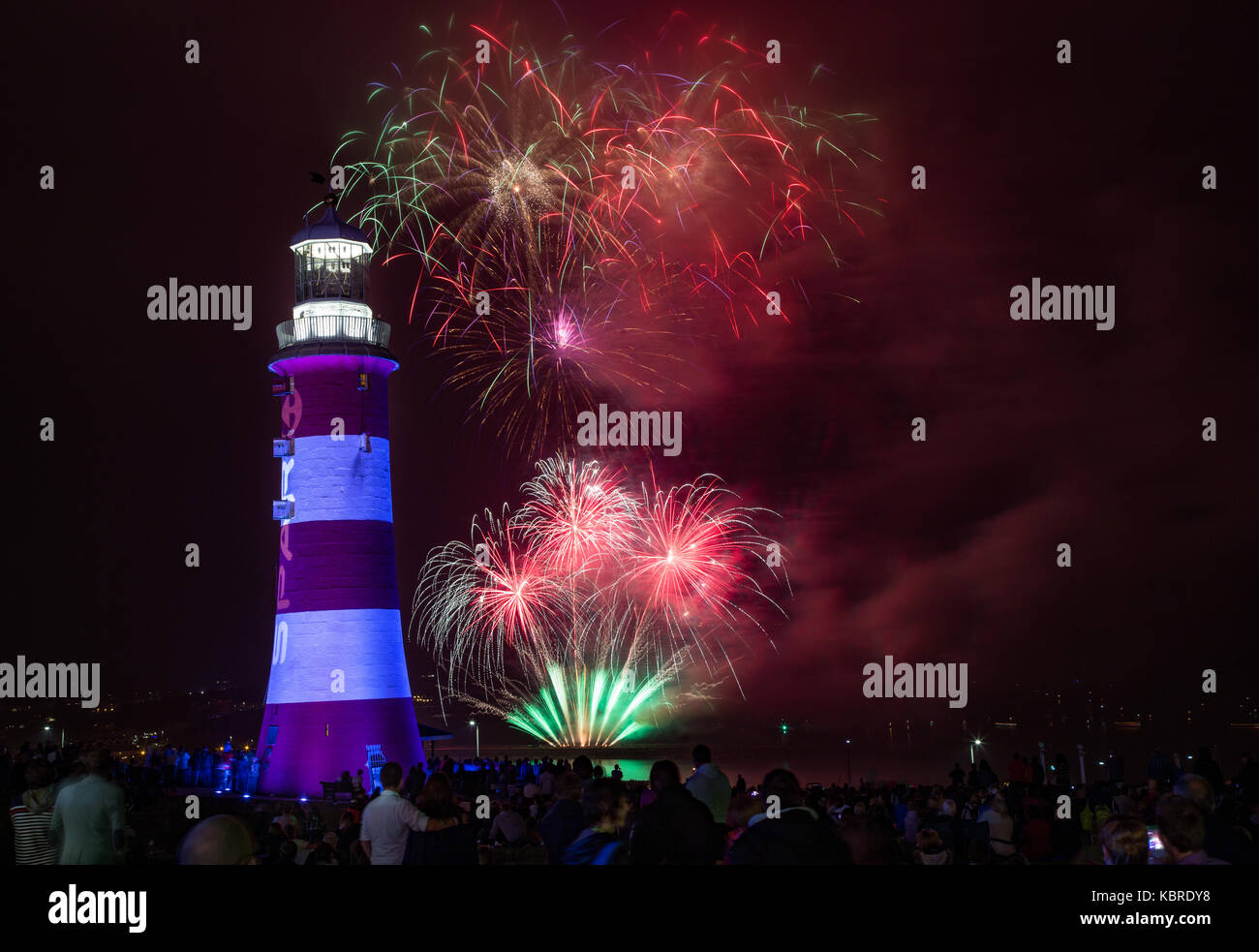 Fireworks display at British Fireworks Championships, Plymouth 2016 ...