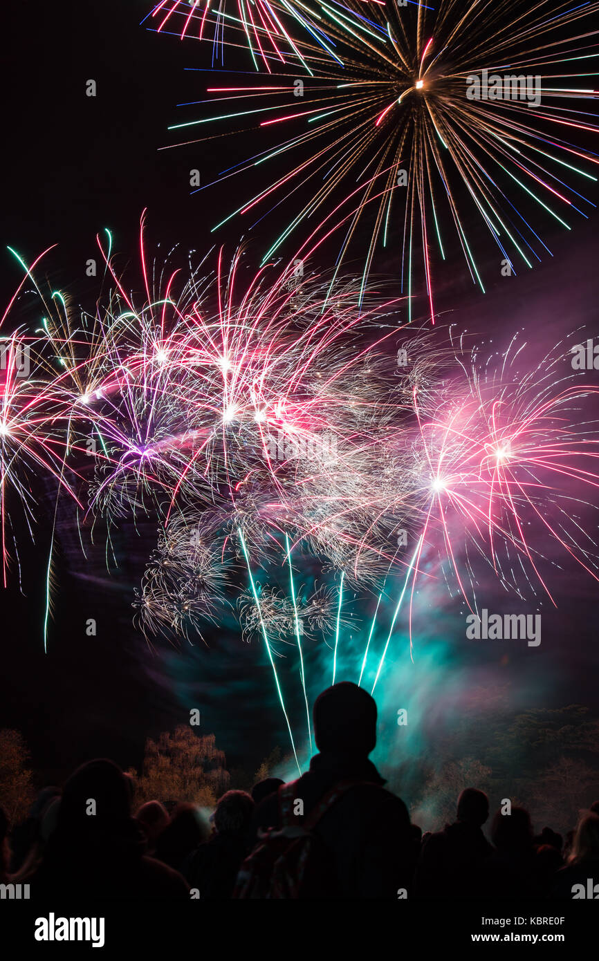 Fireworks display at British Fireworks Championships, Plymouth 2015 ...