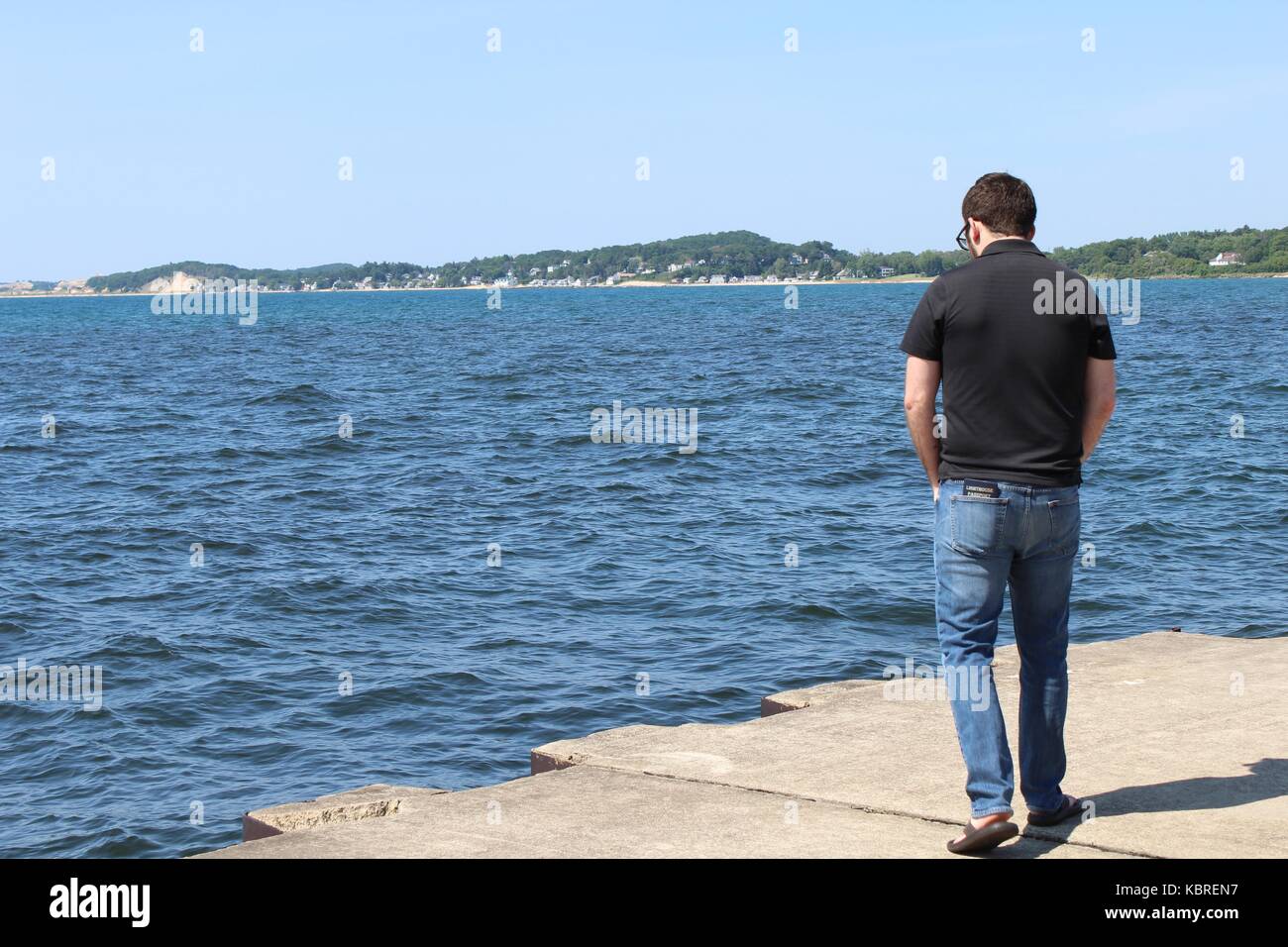 Man and Sea Stock Photo - Alamy