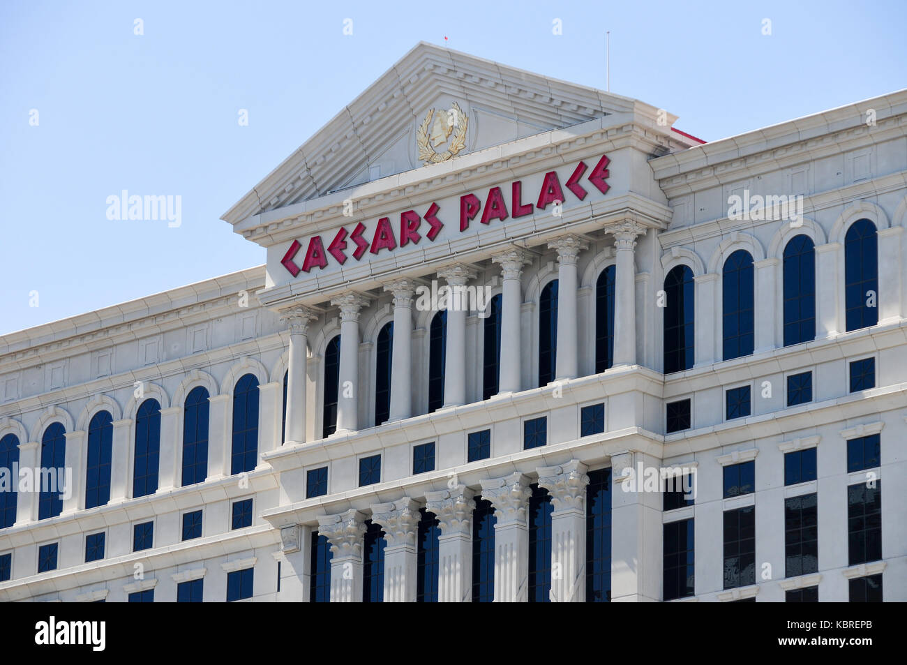 Las Vegas, Nevada - June 22, 2008: Caesars Palace resort facade in Las ...