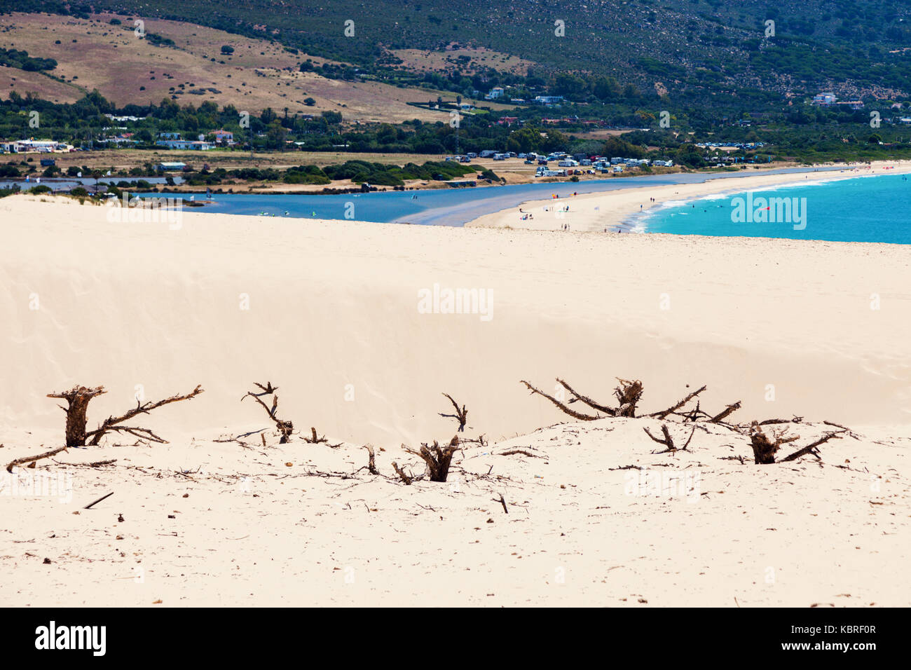 The dunes of Tarifa. Tarifa, Andalusia, Spain Stock Photo - Alamy