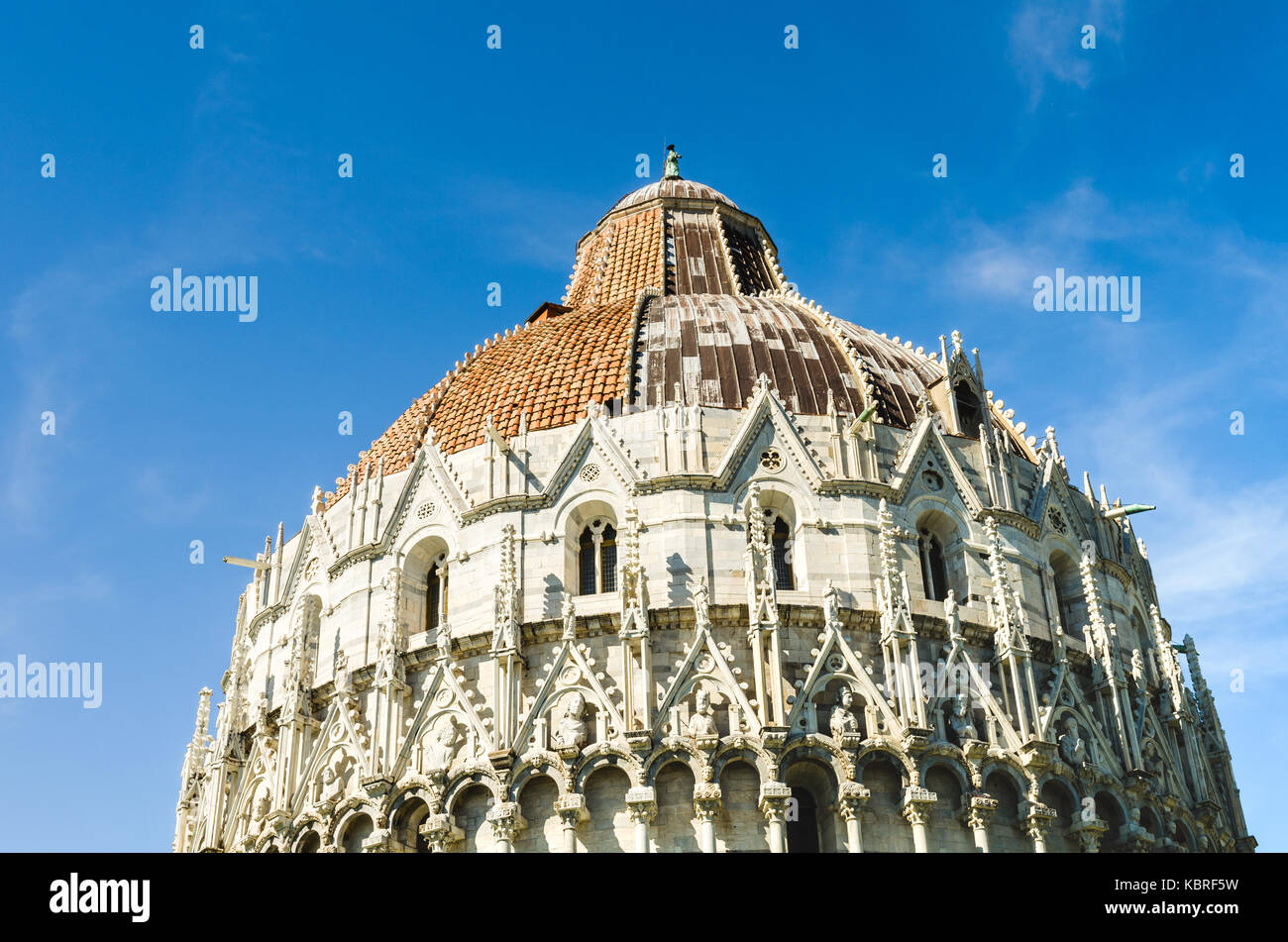 Pisa, Italy: Dome of the Pisa Baptistery of St. John, the largest ...