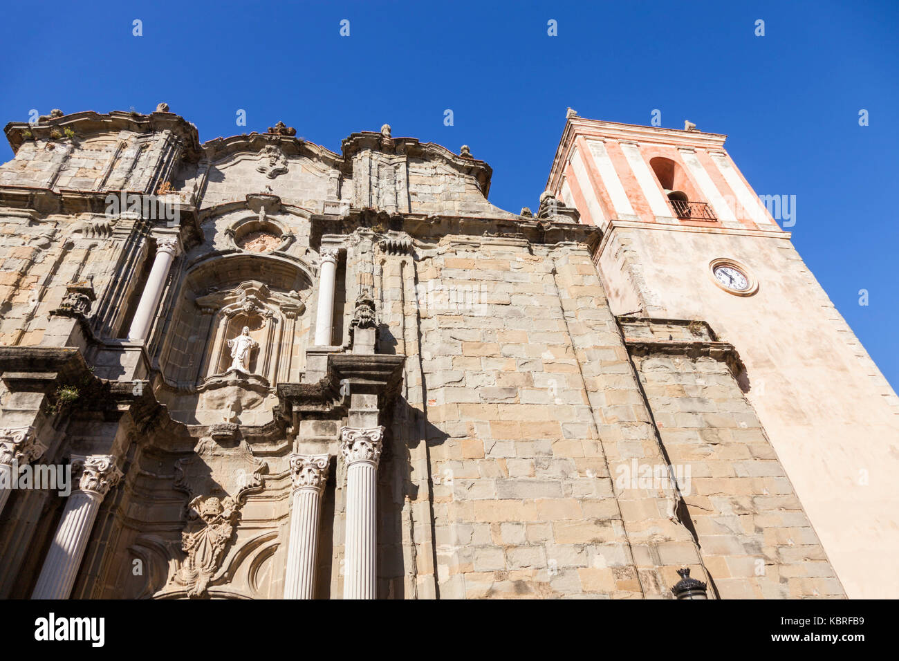 Church in Tarifa and blue sky. Tarifa, Andalusia, Spain Stock Photo - Alamy