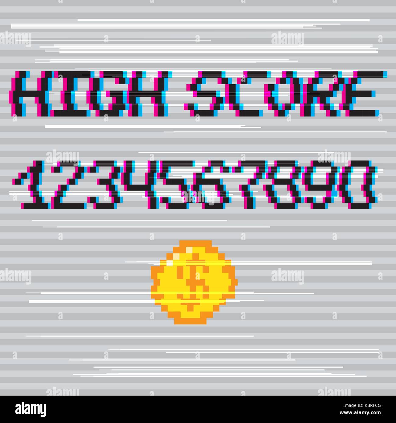 Vector high score phrase Stock Vector Image & Art - Alamy