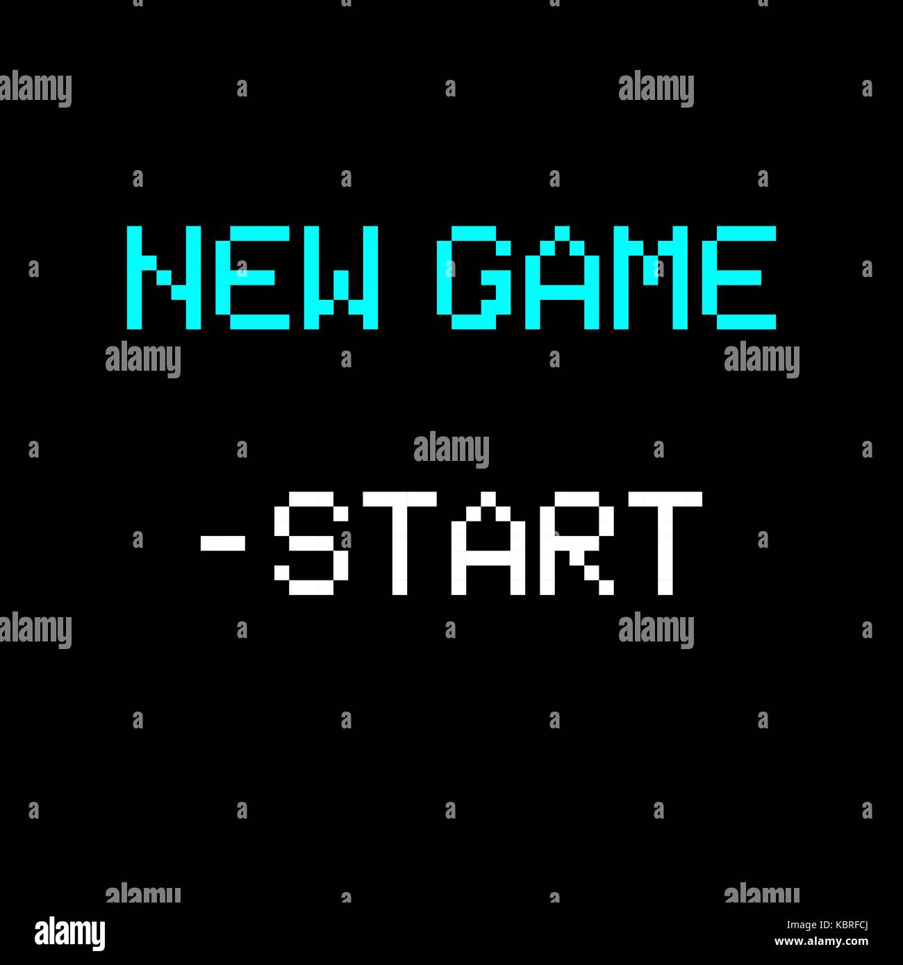 8 bit text hi-res stock photography and images - Alamy