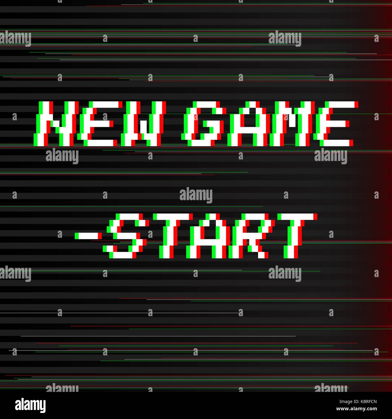 Vector 8 bit New game Stock Vector Image & Art - Alamy