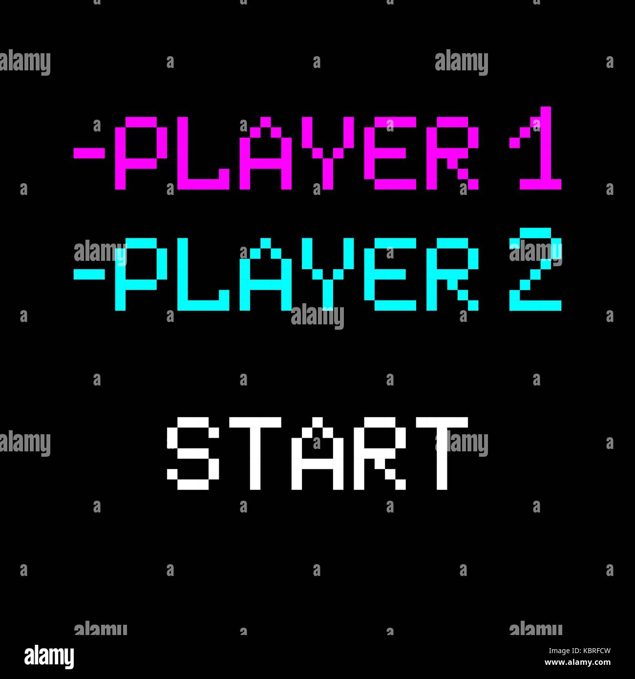 Vector 8 bit Player Stock Vector Image & Art - Alamy