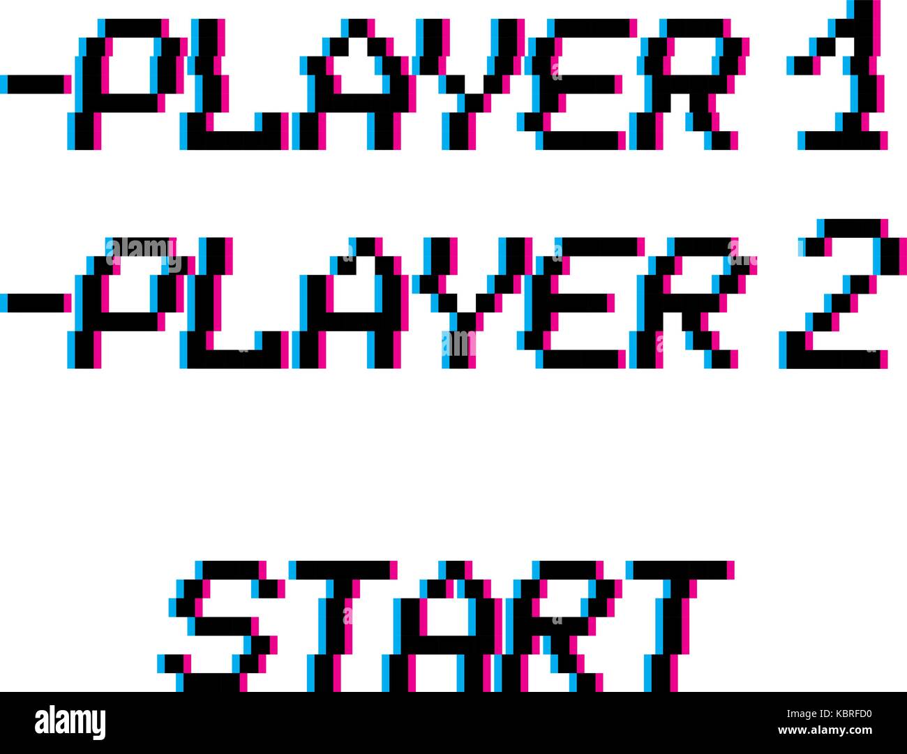 Vector 8 bit Player Stock Vector Image & Art - Alamy