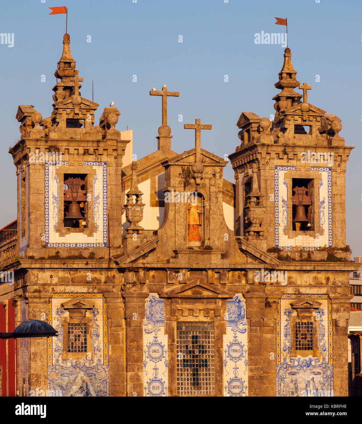 Church of Saint Ildefonso on Batalha Square in Porto. Porto, Norte ...