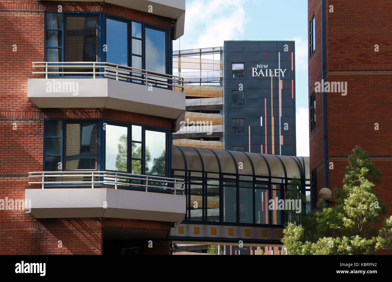 New Bailey Riverside Development at Salford in Manchester Stock Photo ...