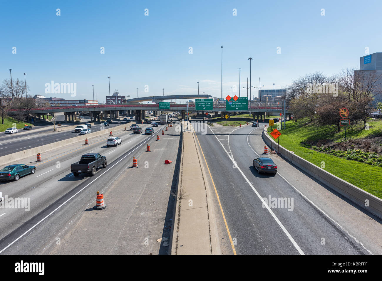 Reconstruction of the Jane Byrne Circle Interchange in downtown Chicago ...