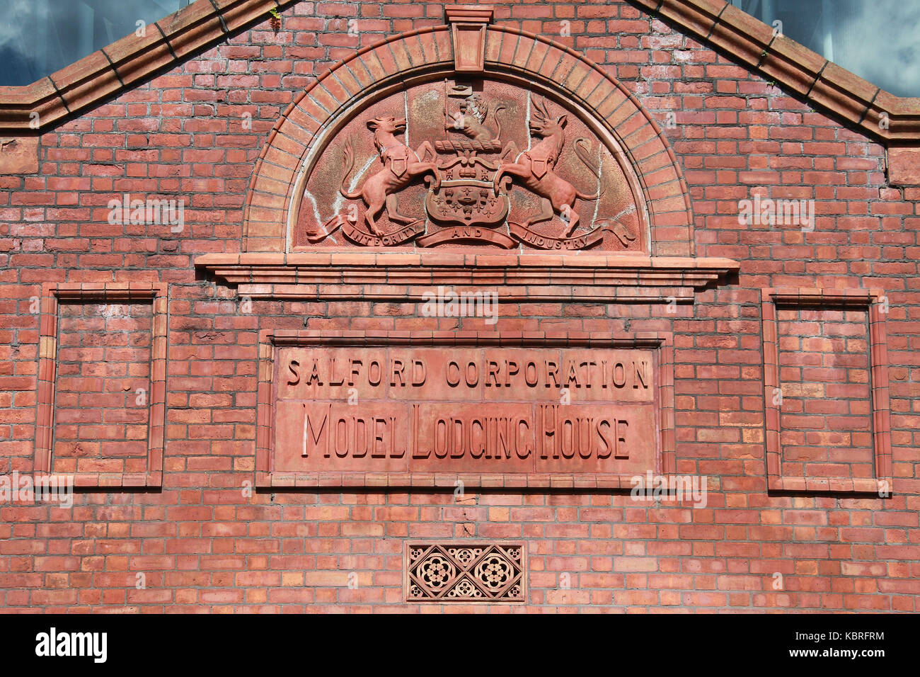 Salford Corporation Model Lodging House building Stock Photo - Alamy