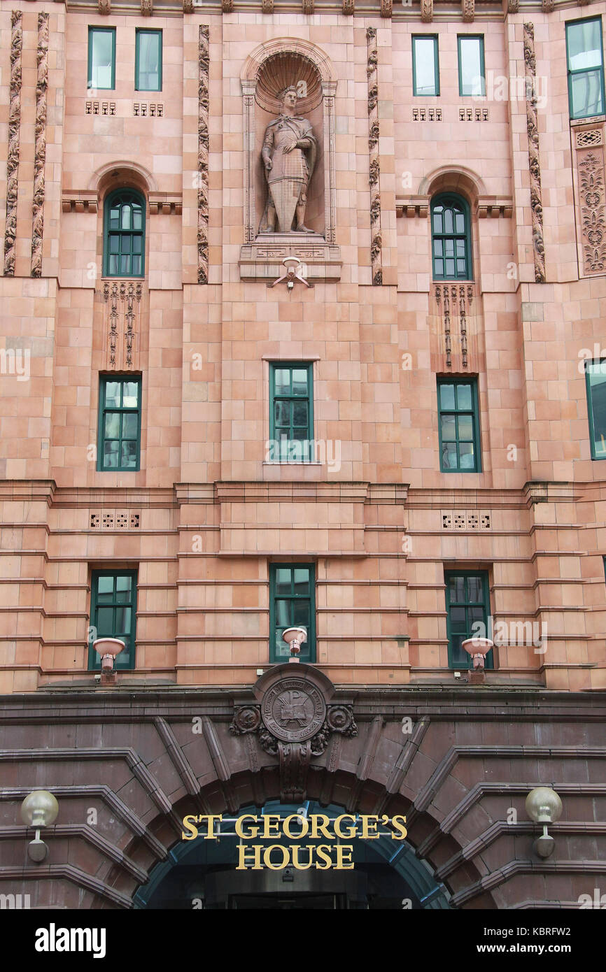 St Georges House in Manchester Stock Photo - Alamy