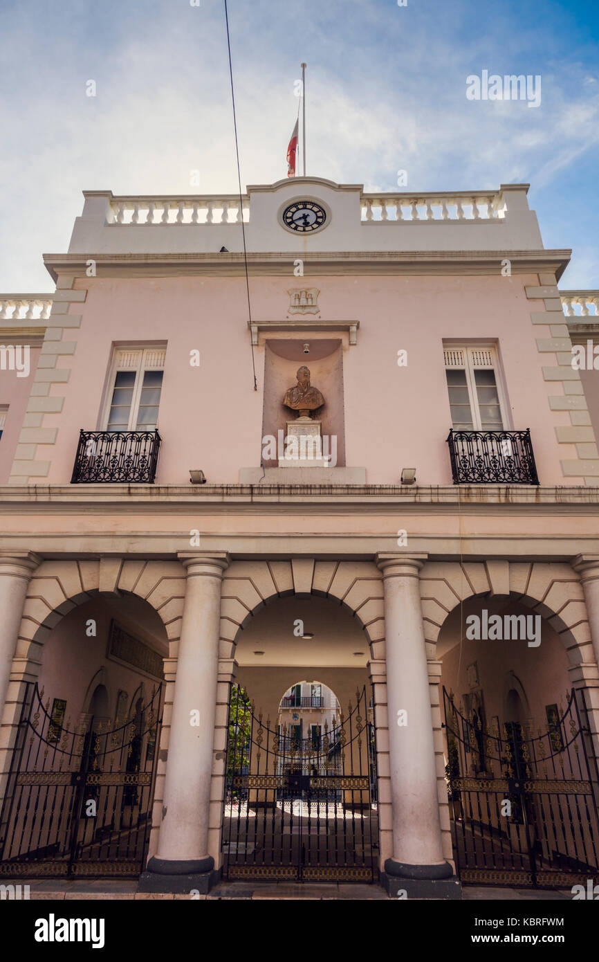 Gibraltar Parliament on John Mackintosh Square. Gibraltar, Gibraltar ...