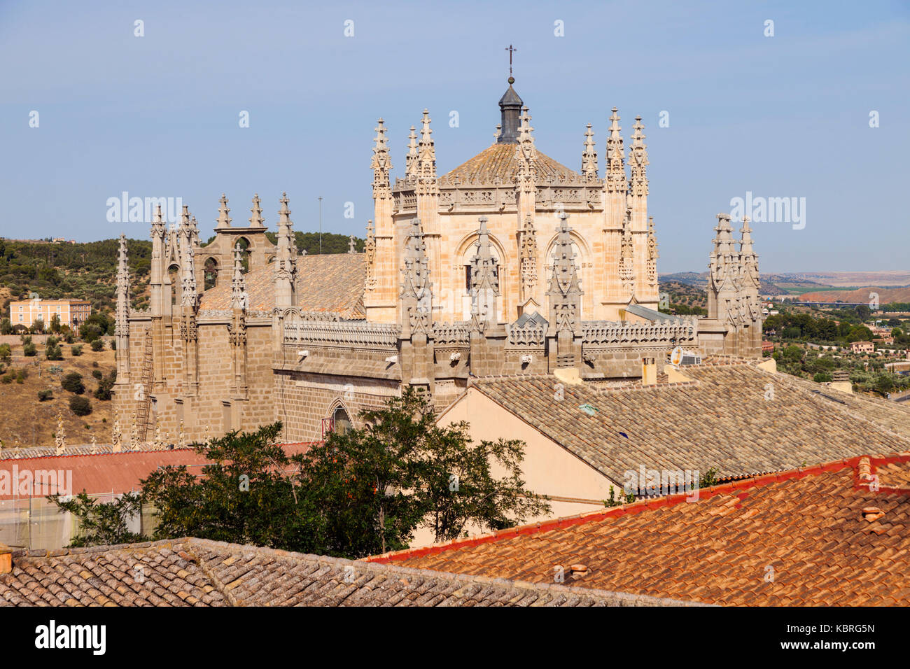 Monastery of San Juan de los Reyes in Toledo. Toledo, Castile–La Mancha ...