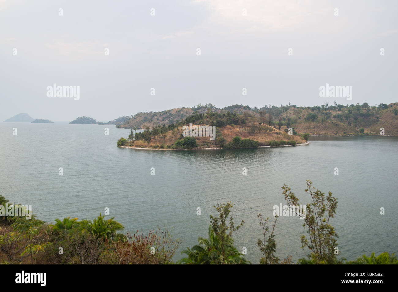 Hiking around Lake Kivu with View onto Peninsula and Islands, Kibuye ...