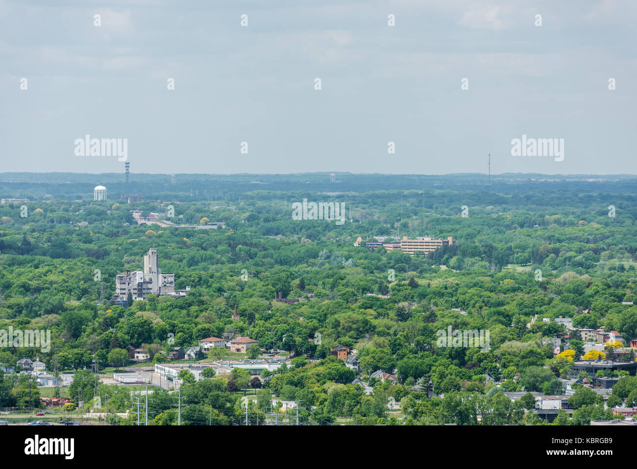 Downtown minneapolis aerial view hi-res stock photography and images ...