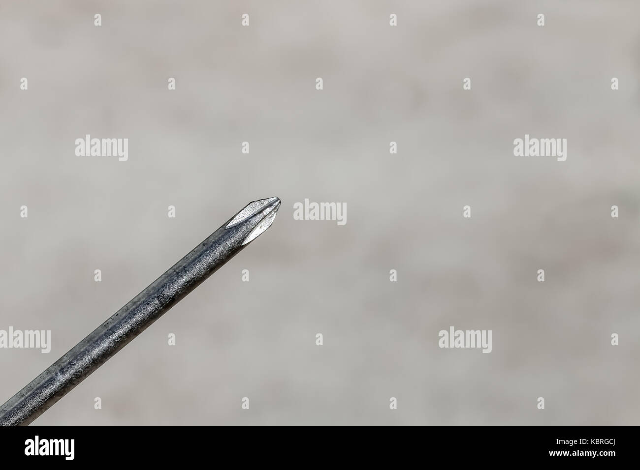 The Isolated Screwdriver with the Gray Ground Background Stock Photo ...