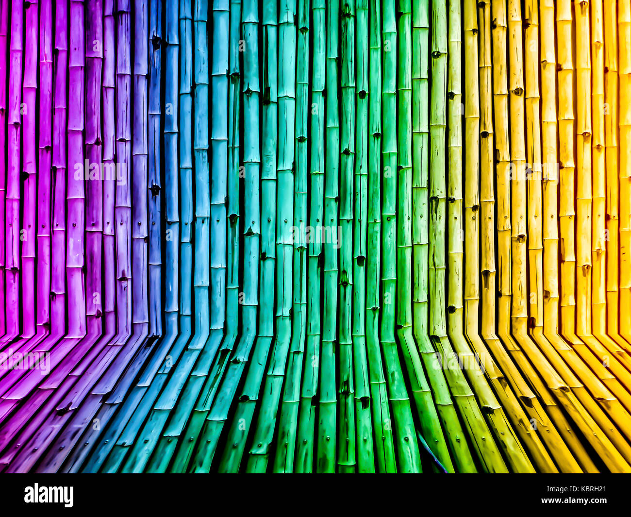 bamboo fence vintage gradient background wallpaper from nature Stock ...