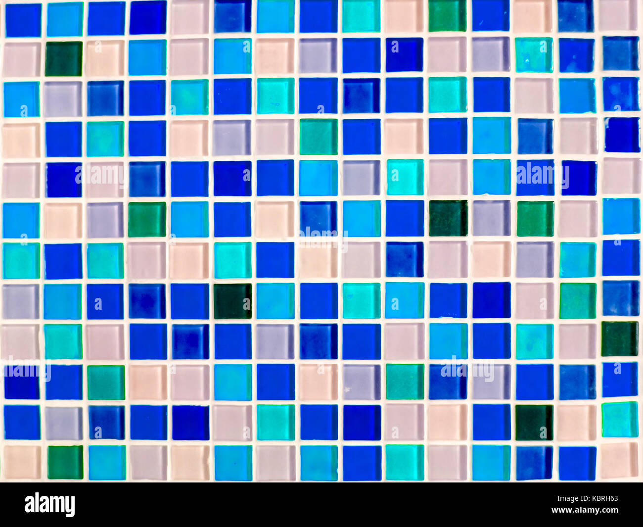 mosaic wall tile blue purple tone color closeup Stock Photo - Alamy