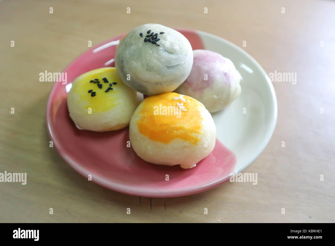Chinese cake, Chinese pastry or mooncake Stock Photo - Alamy