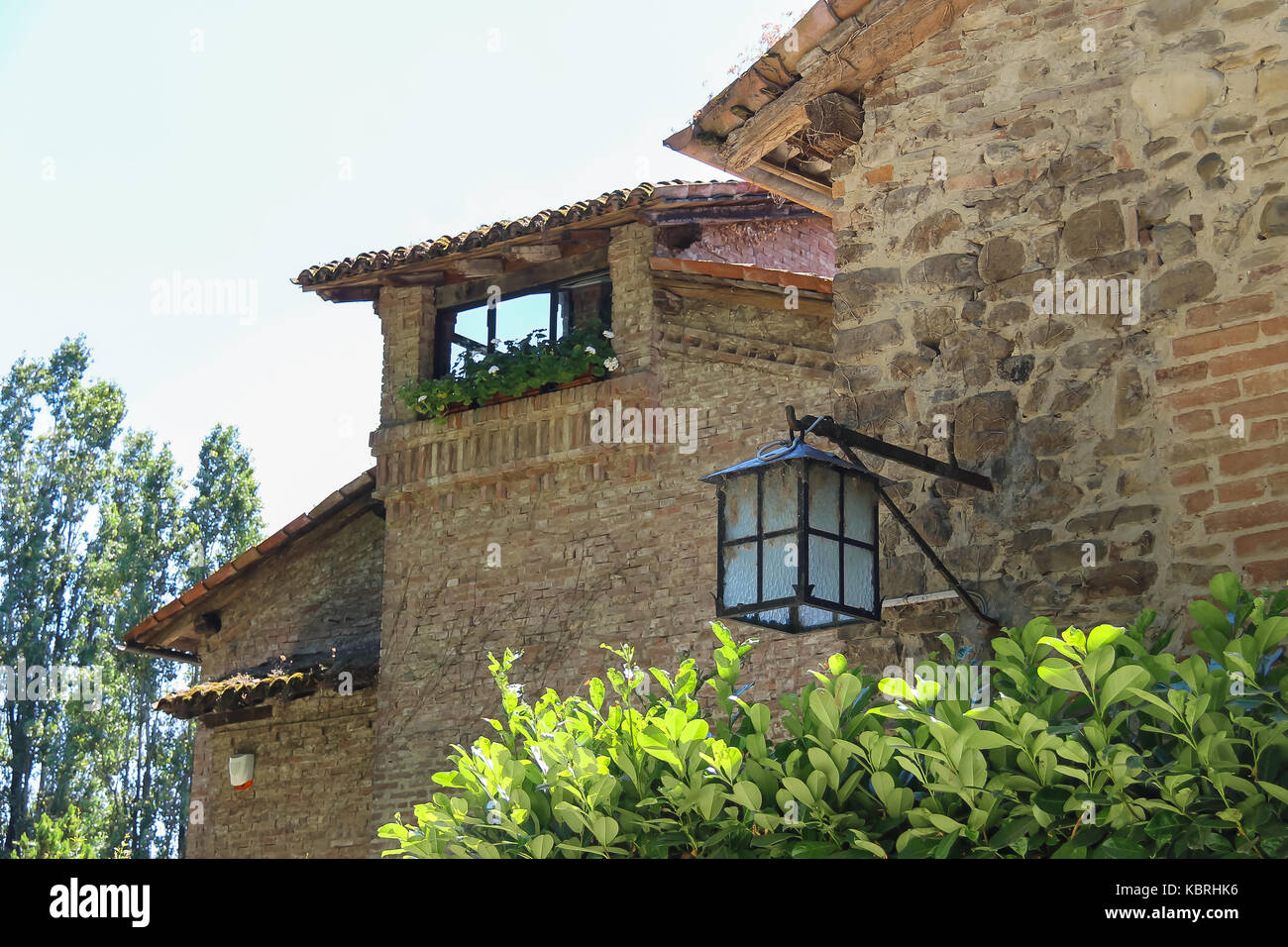 Old building in ancient Grazzano Visconti, Italy Stock Photo - Alamy