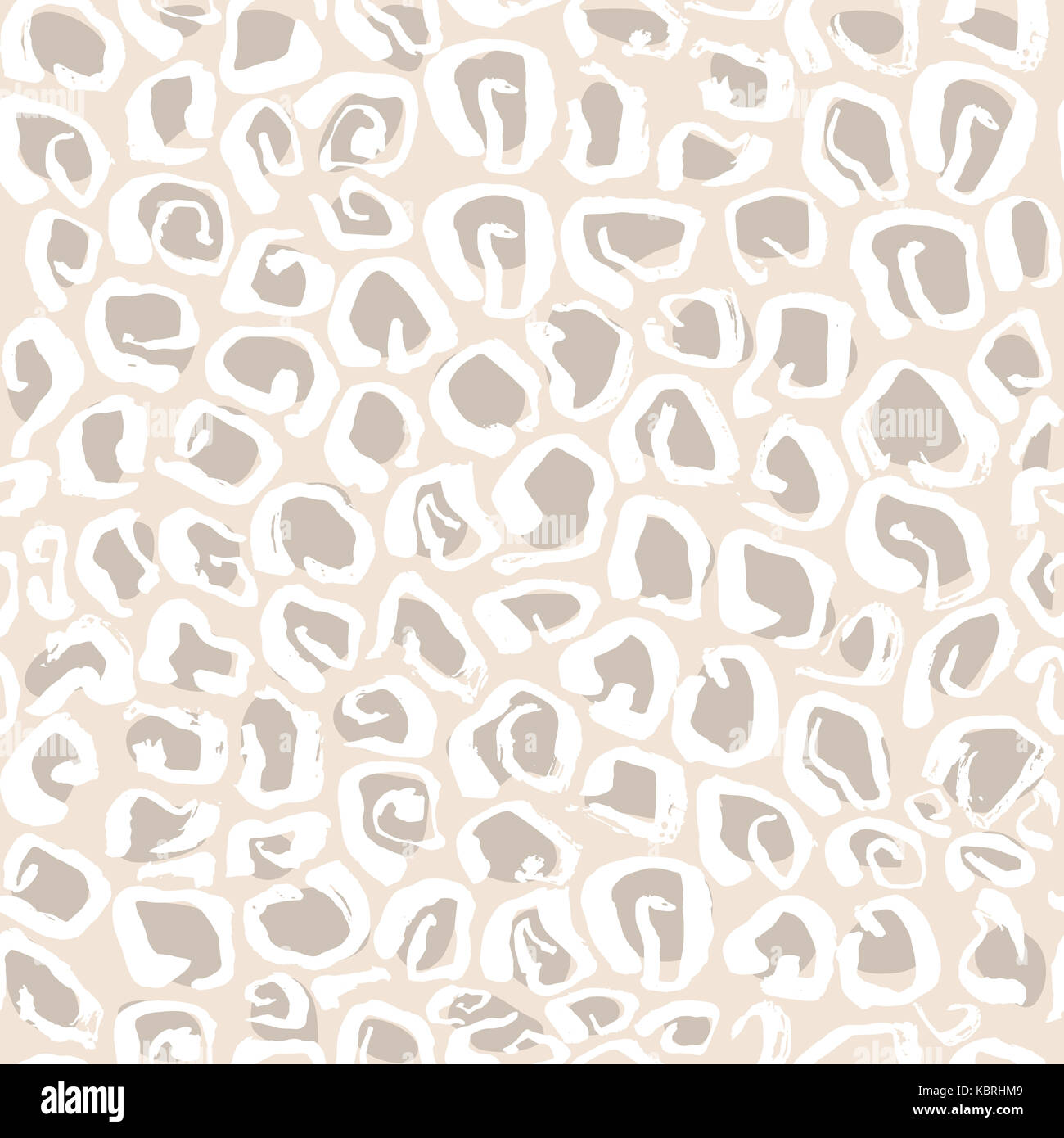 illustration Leopard print seamless pattern. Beige background Stock ...