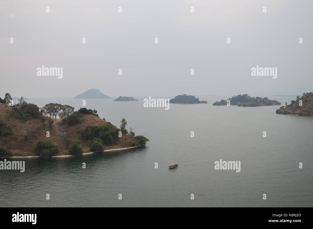 Hiking around Lake Kivu with View onto Peninsula and Islands, Kibuye ...