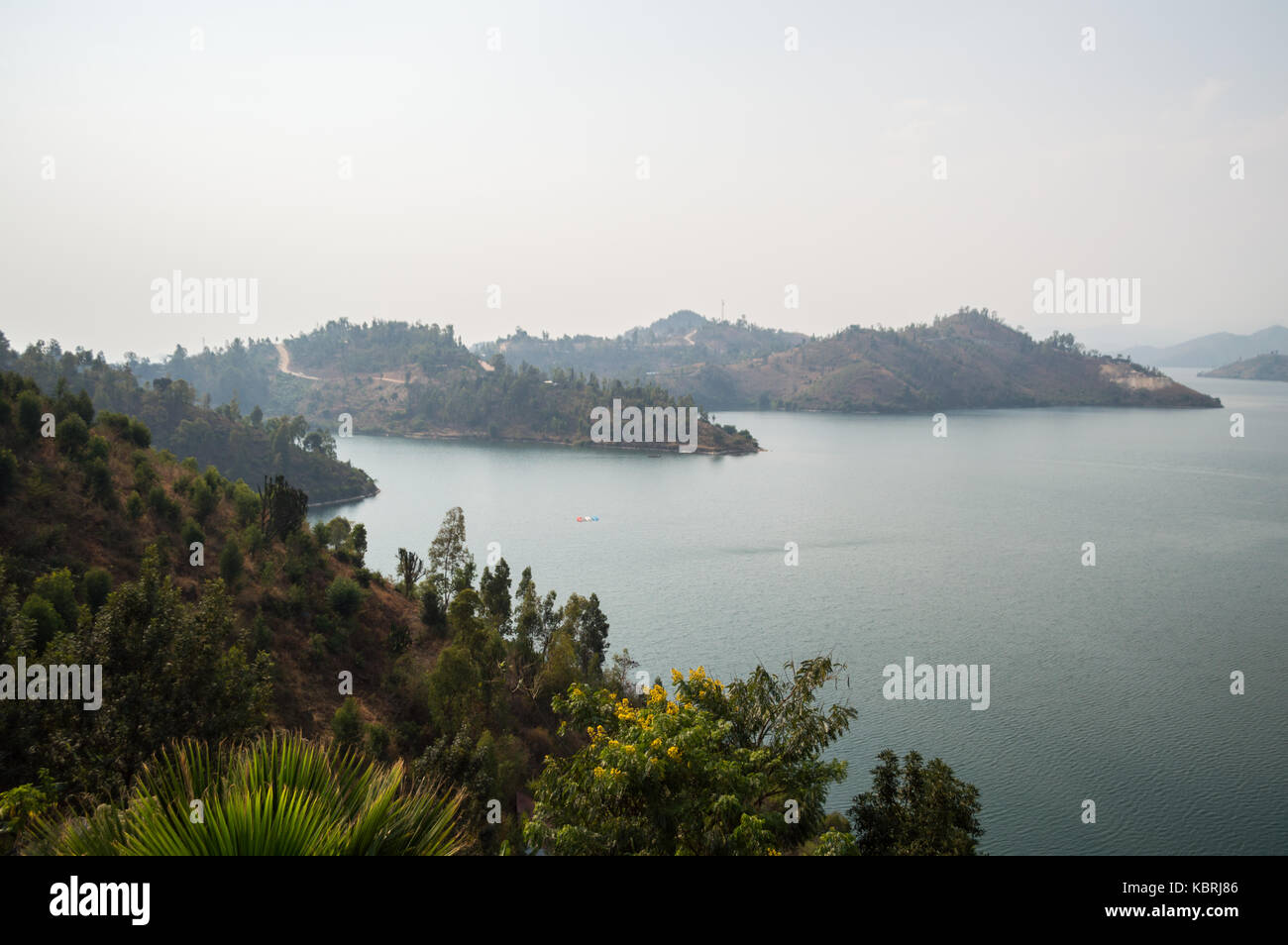 View onto Lake Kivu, Kibuye, Rwanda Stock Photo - Alamy
