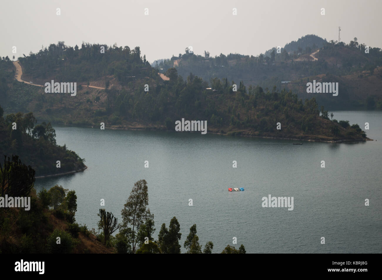 View onto Lake Kivu, Kibuye, Rwanda Stock Photo - Alamy
