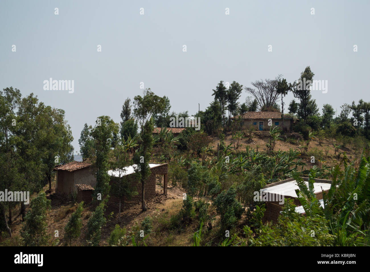 Rural Village on a Hill, Rwanda Stock Photo - Alamy